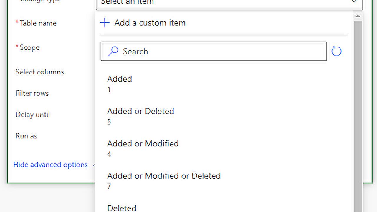 Use Power Automate for Dataverse Column Value Actions