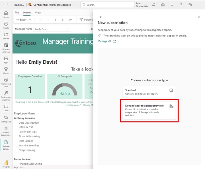 Data-Driven Dynamic Subscriptions in Paginated Reports Data-Driven Dynamic Subscriptions in Paginated Reports