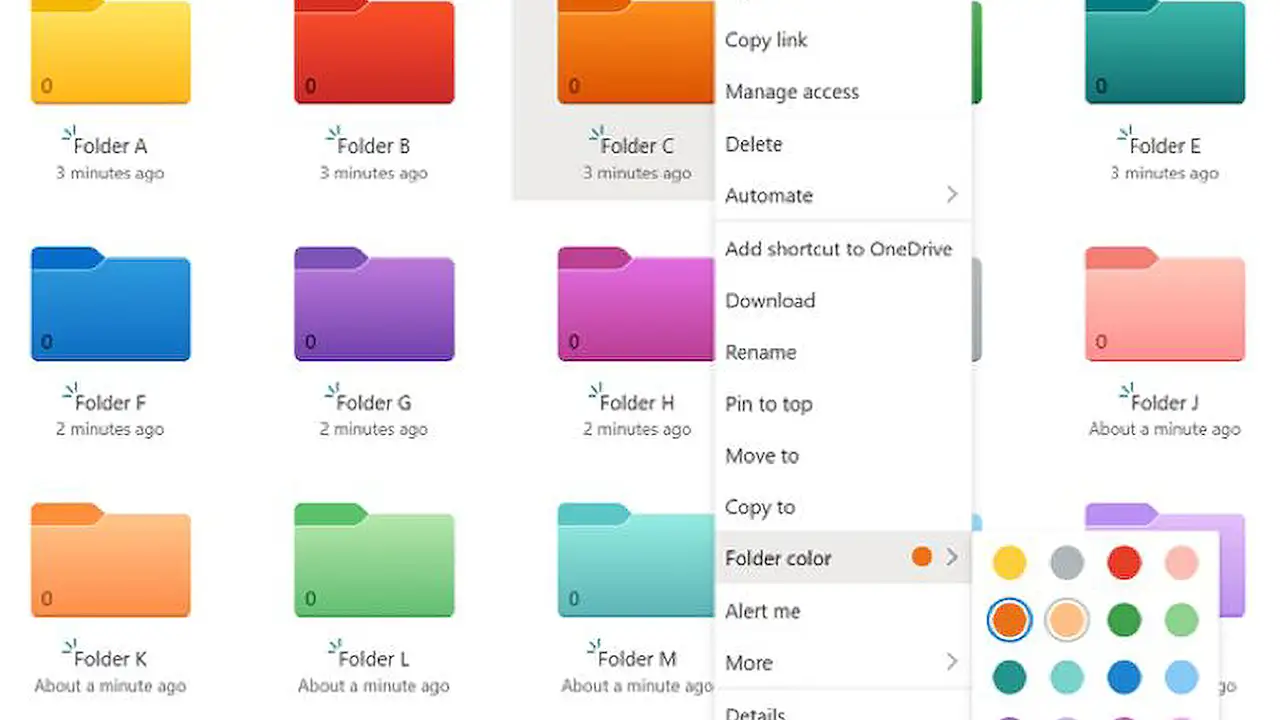 Script Samples that creates a Colored Folder on OneDrive and ...