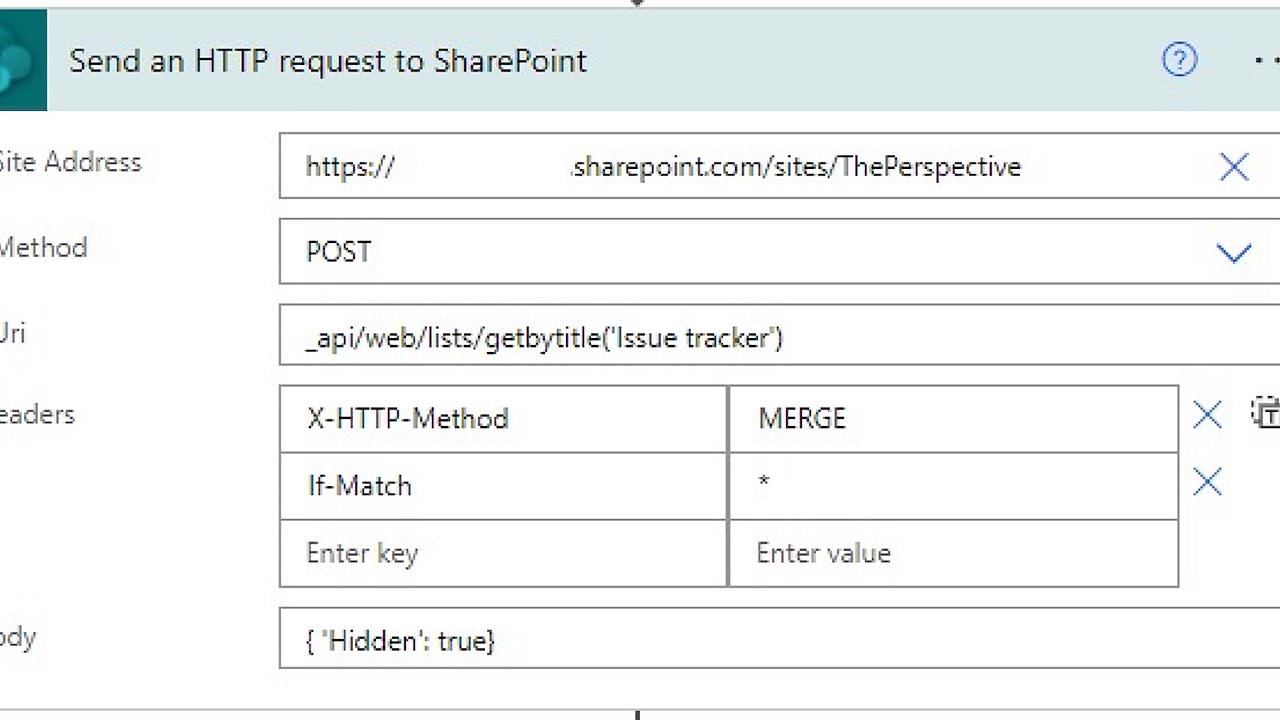 Using Power Automate to Hide SharePoint List from Site Contents